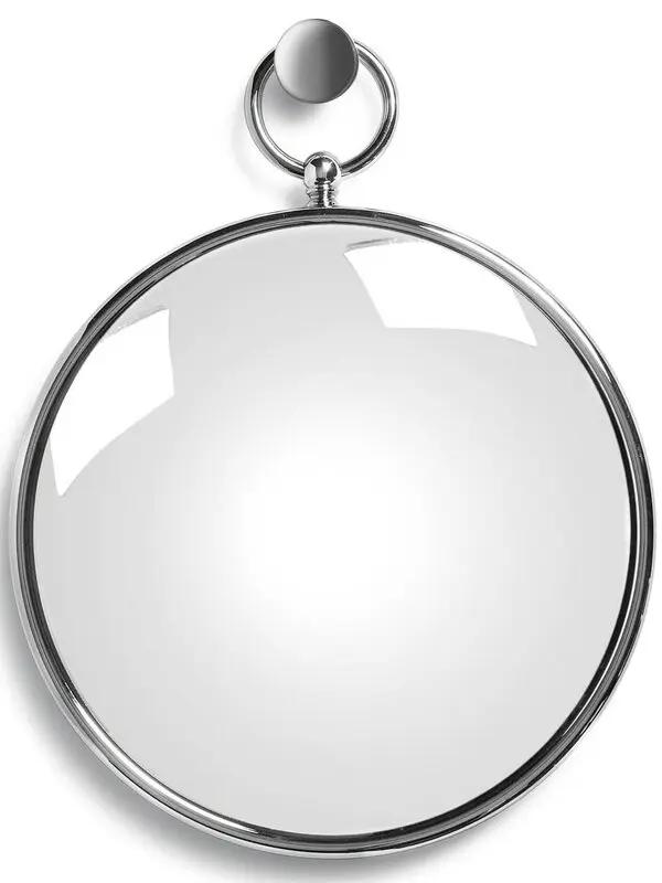 FORNASETTI Magic Convex Mirror With Ring - Silver