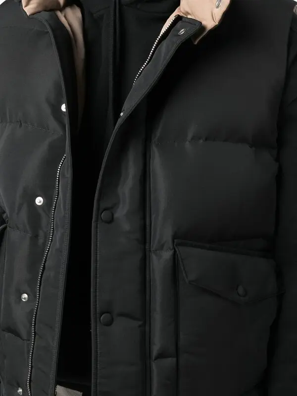 Alexander McQueen Logo-print Puffer Gilet - Black