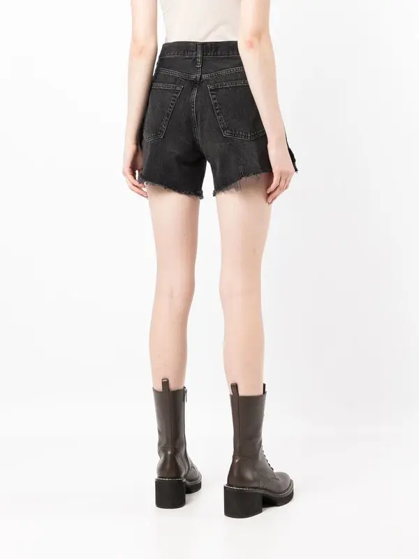 AGOLDE Raw-cut Denim Shorts