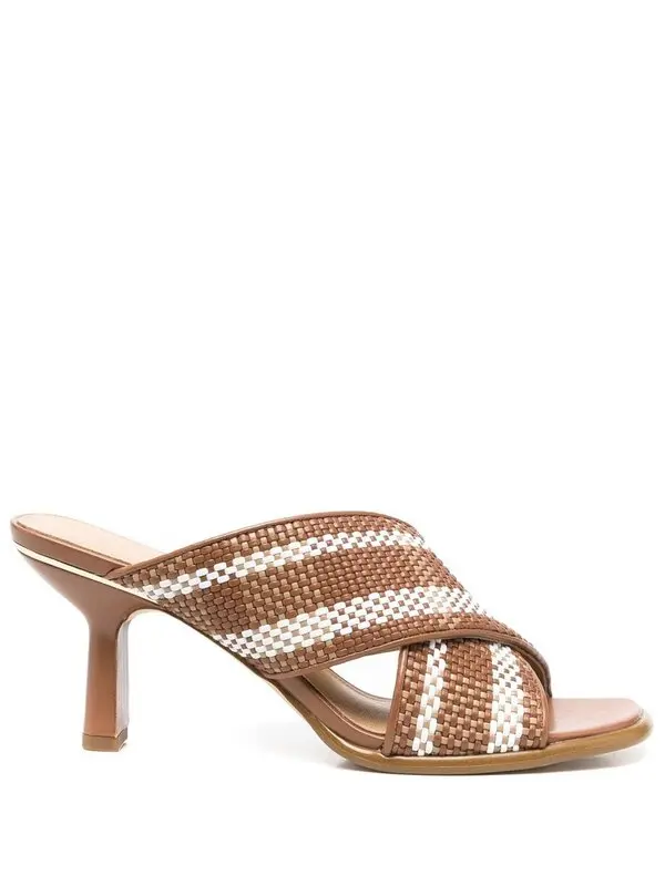 Michael Kors Striped Mule Sandals