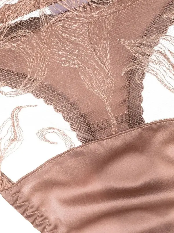 FLEUR OF ENGLAND Lilian Lace-panel Thong