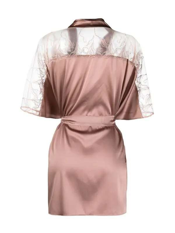 FLEUR OF ENGLAND Lilian Lace-detail Robe