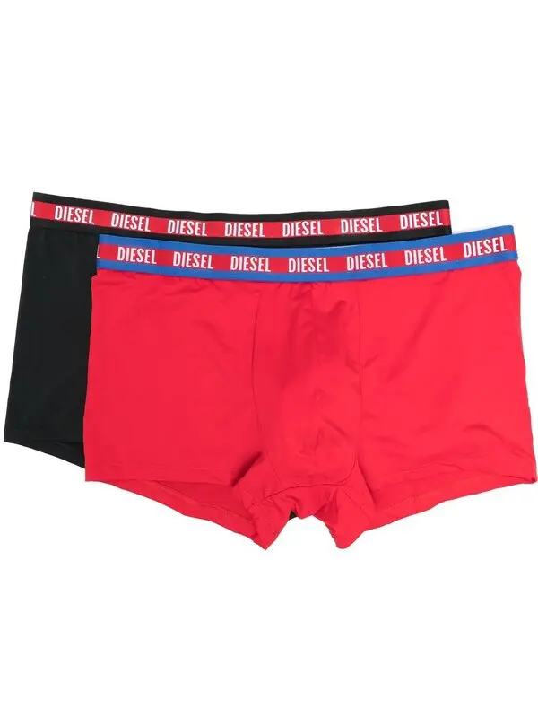 DIESEL® Two-pack Logo Boxer Briefs - Red