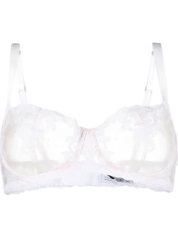 FLEUR OF ENGLAND Aria Balcony Bra - White