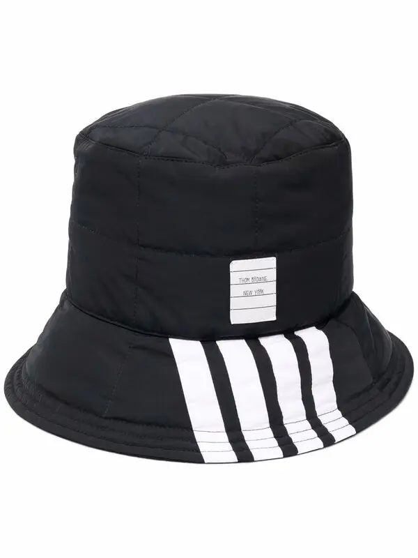 Thom Browne Quilted Bucket Hat - Black