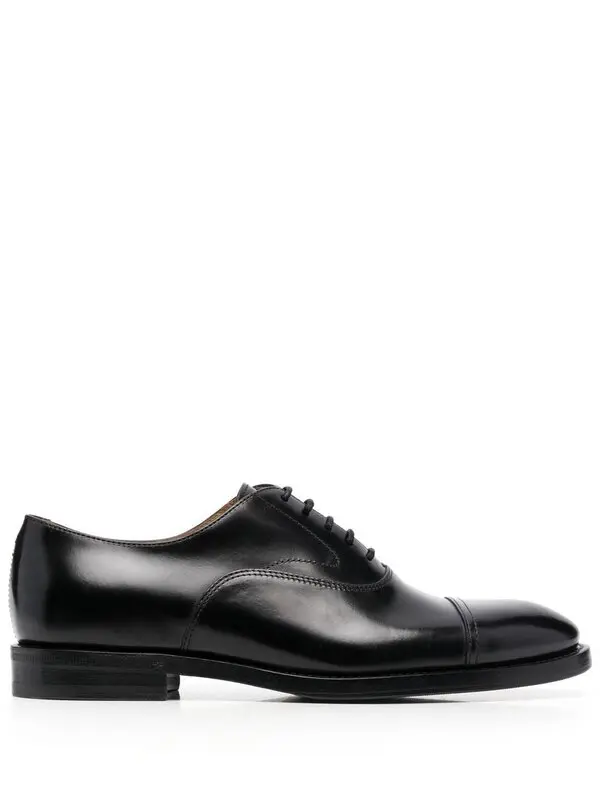 Brunello Cucinelli Leather Oxford Shoes - Black