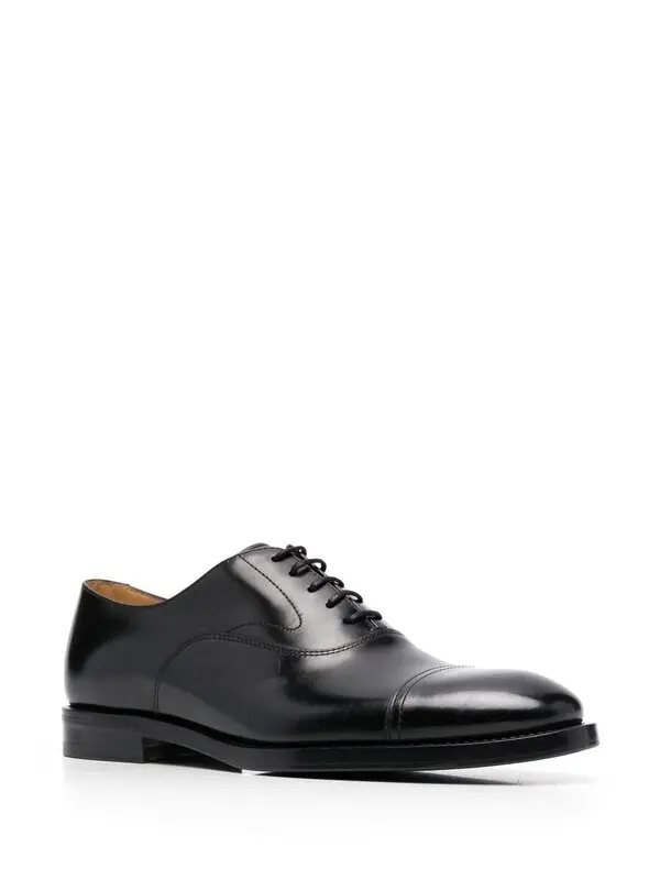 Brunello Cucinelli Leather Oxford Shoes - Black