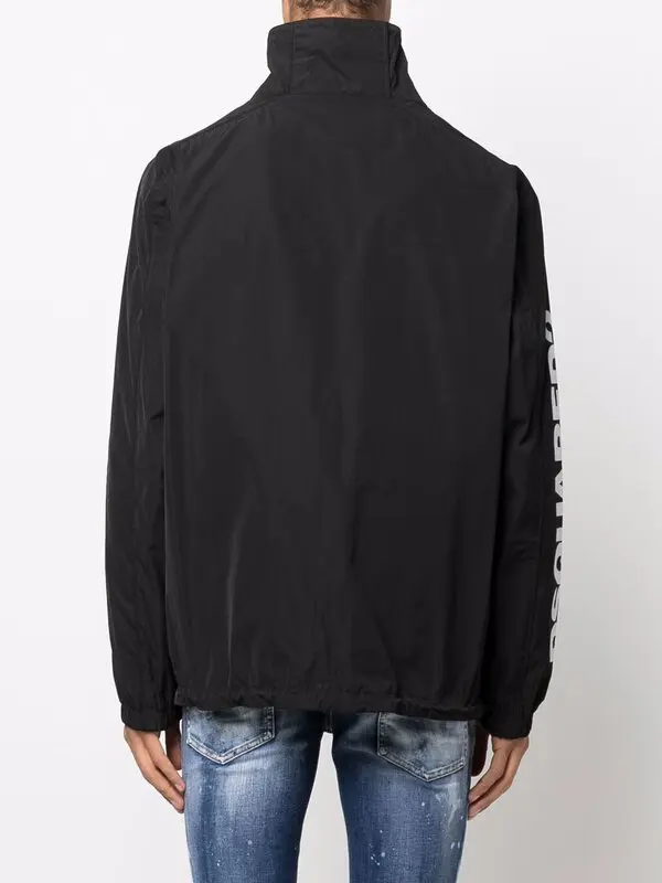 Dsquared2 Logo-print Zip-up Coat