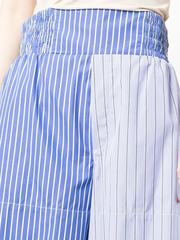 Colville Two-tone Striped Cotton Shorts