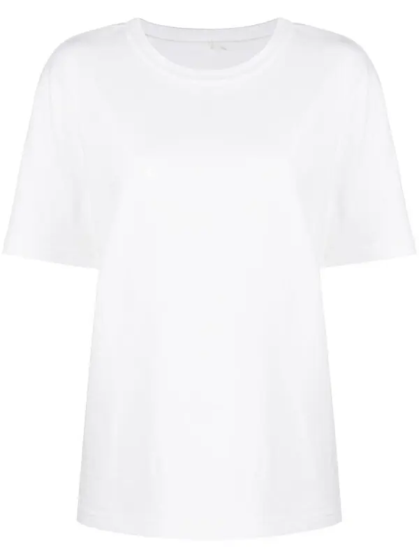 Alexander Wang Cotton Jersey Puff Logo Tee - White