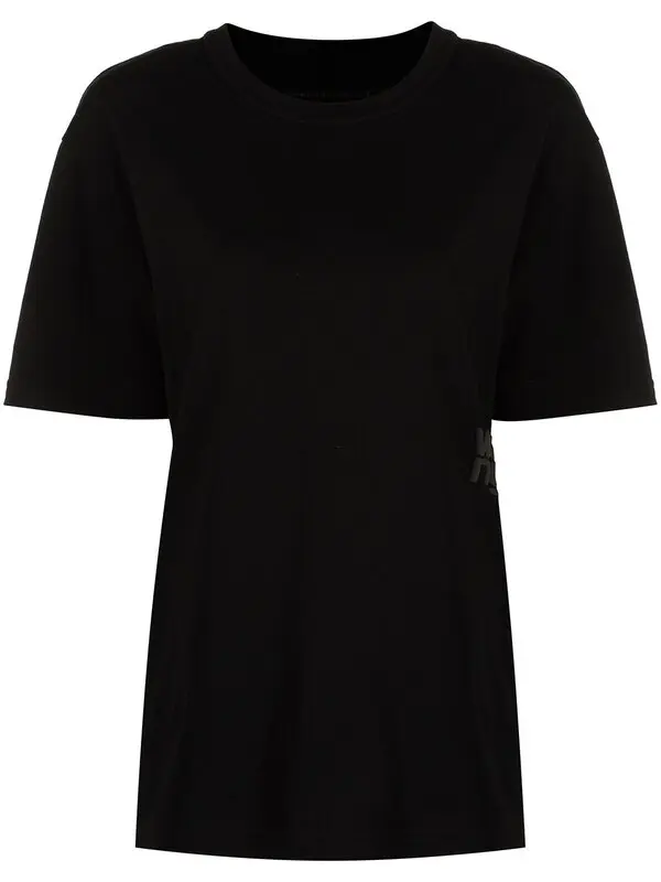 Alexander Wang Rubberised Logo T-shirt - Black