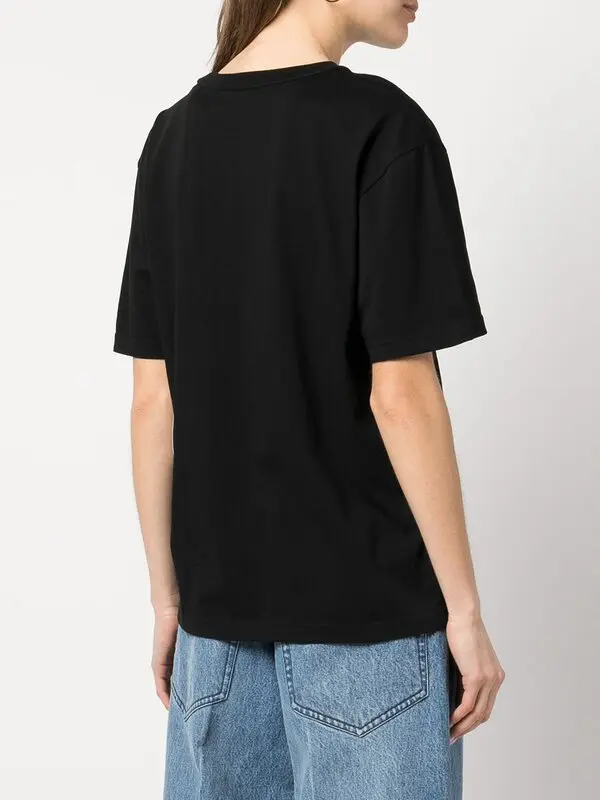 Alexander Wang Rubberised Logo T-shirt - Black