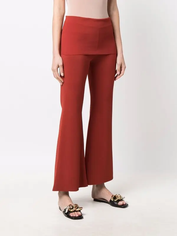Stella McCartney Compact Knit Flared Trousers