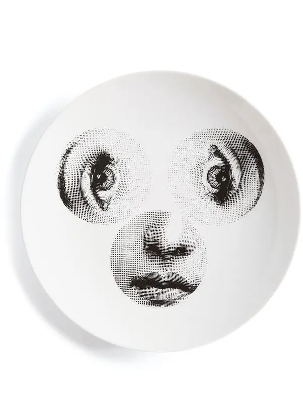 FORNASETTI Tema E Variazioni N.40 Wall Plate - White