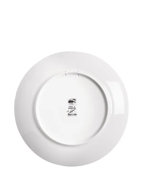 FORNASETTI Tema E Variazioni N.43 Wall Plate - White