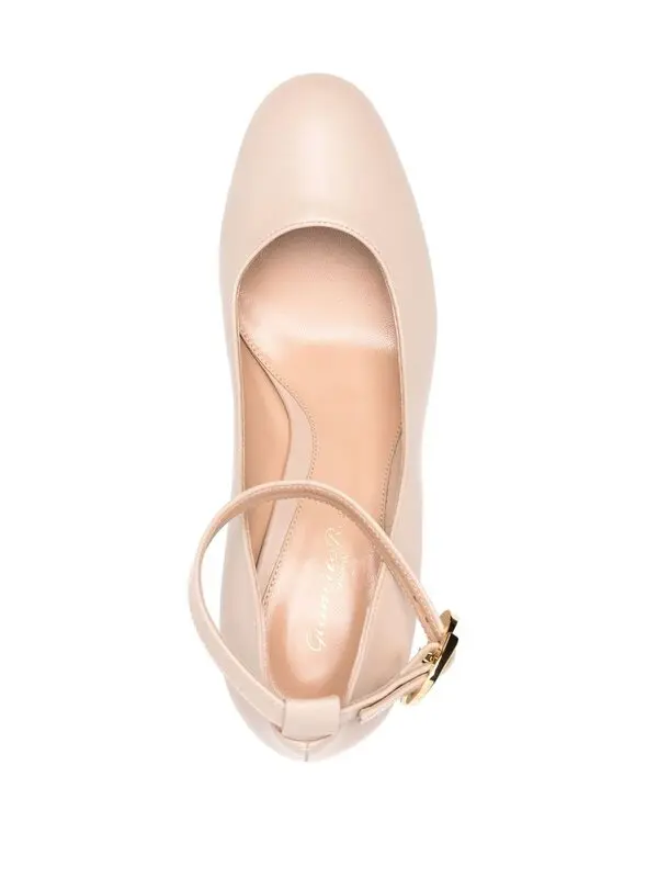 GIANVITO ROSSI Manila 120mm Leather Platform Pumps - Neutrals