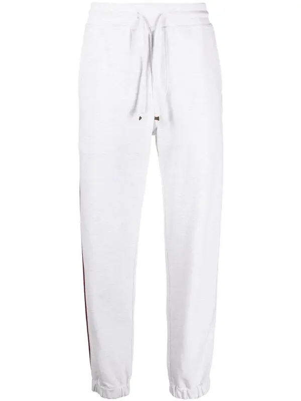 Brunello Cucinelli Striped-edge Cotton Track Pants