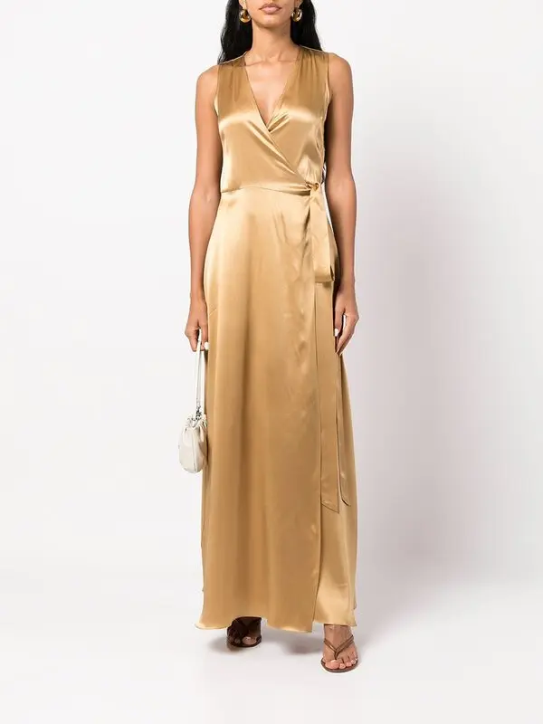 slim fit dress slacks Gold Wrap Around Embellished Satin …