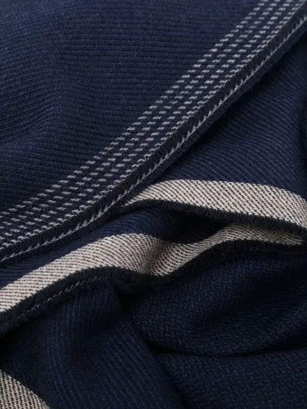 Brunello Cucinelli Fringed-edge Scarf - Blue