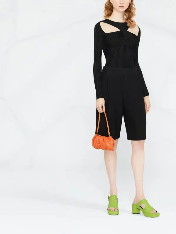SELF-PORTRAIT Cut-out Knitted Top