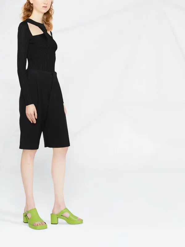 SELF-PORTRAIT Cut-out Knitted Top