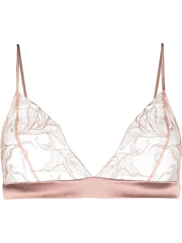 FLEUR OF ENGLAND Lilian Boudoir Bra - Pink
