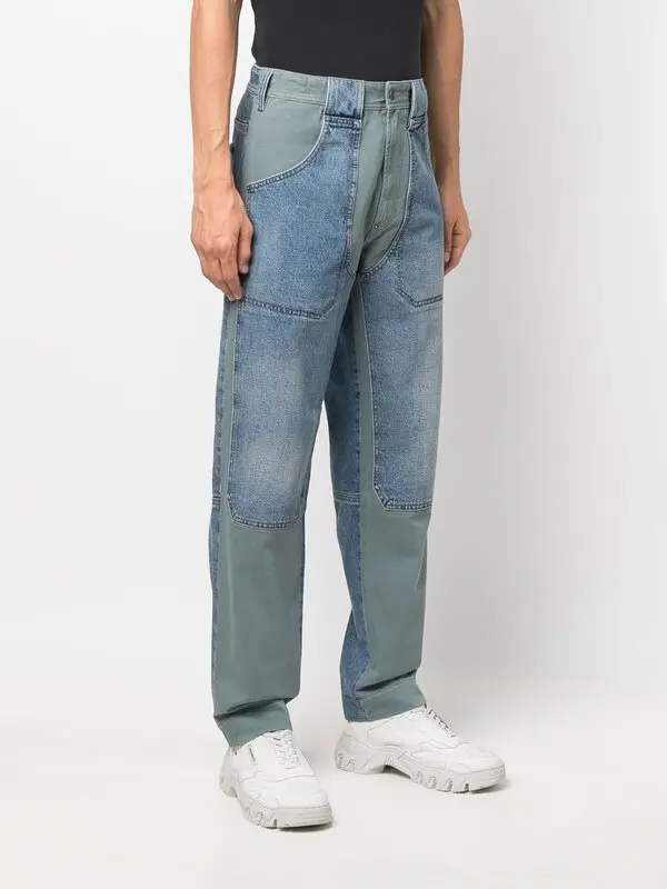 DIESEL® Two-tone Straight-leg Jeans