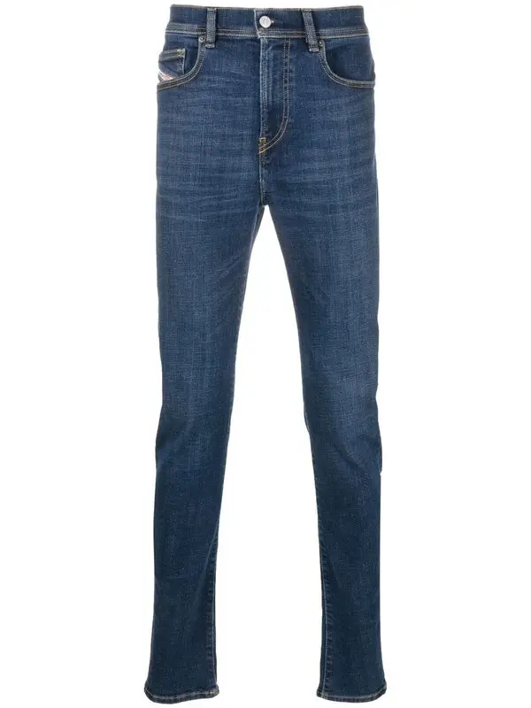 DIESEL® Logo-patch Skinny Jeans