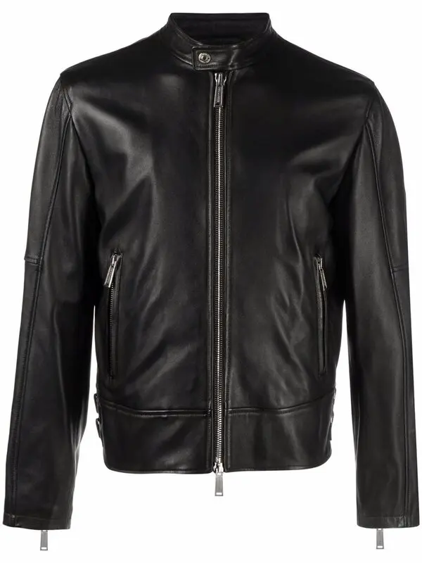 Dsquared2 Leather Biker Jacket