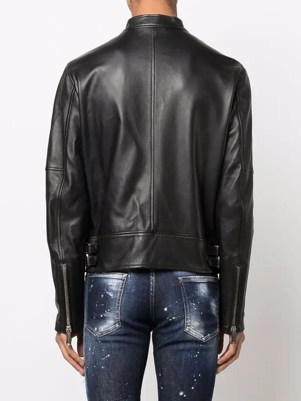 Dsquared2 Leather Biker Jacket