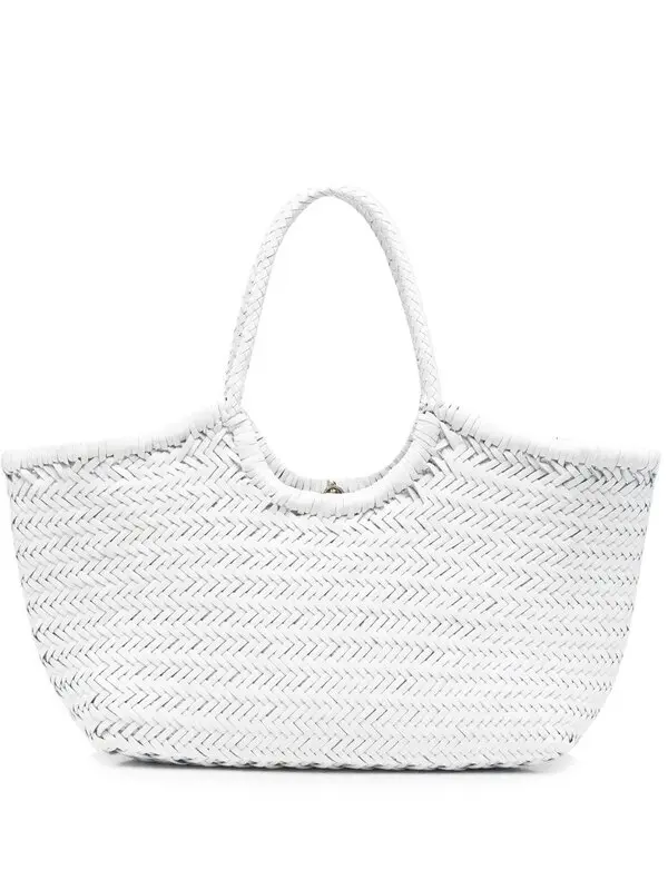 Dragon Diffusion Woven Leather Shoulder Bag