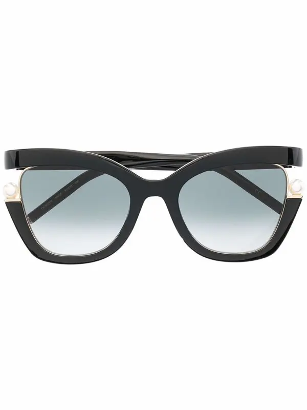 Carolina Herrera Oversized Cat Eye Sunglasses - Black