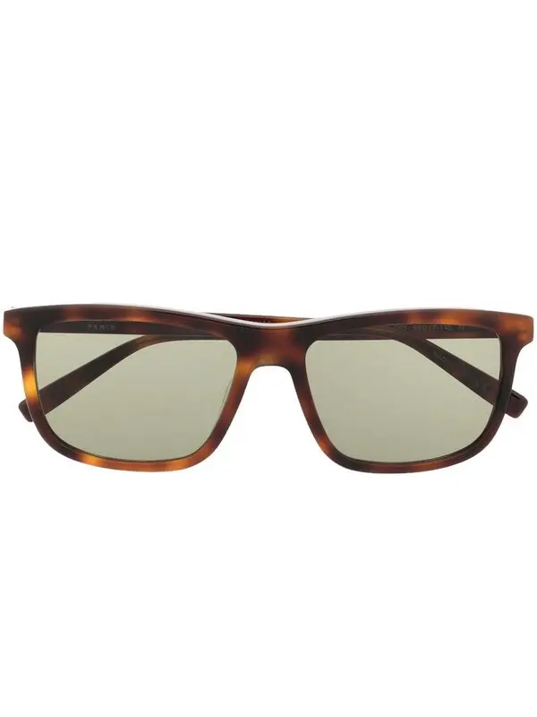 Saint Laurent Sl 501 Square-frame Sunglasses - Brown