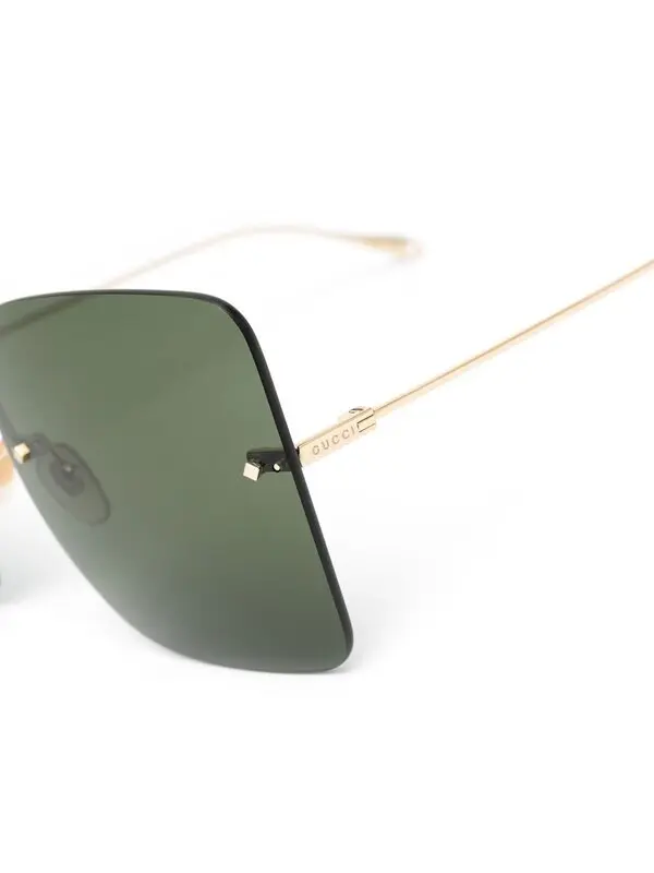Gucci Rimless Oversized-frame Sunglasses