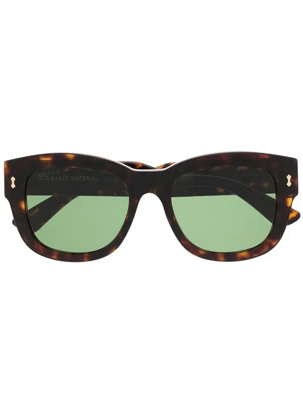 Gucci Tortoiseshell-frame Sunglasses - Brown