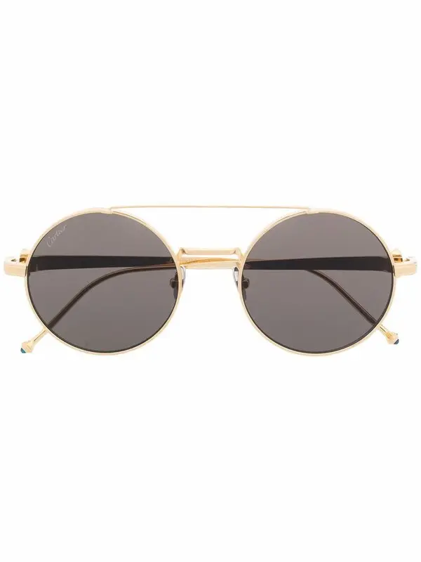 CARTIER Pasha Round-frame Sunglasses - Black