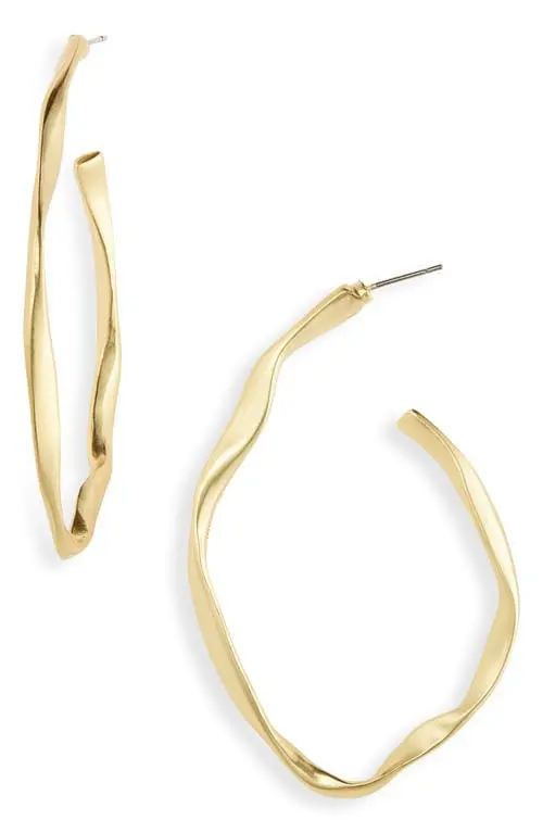 KARINE SULTAN Irregular Hoop Earrings - Gold