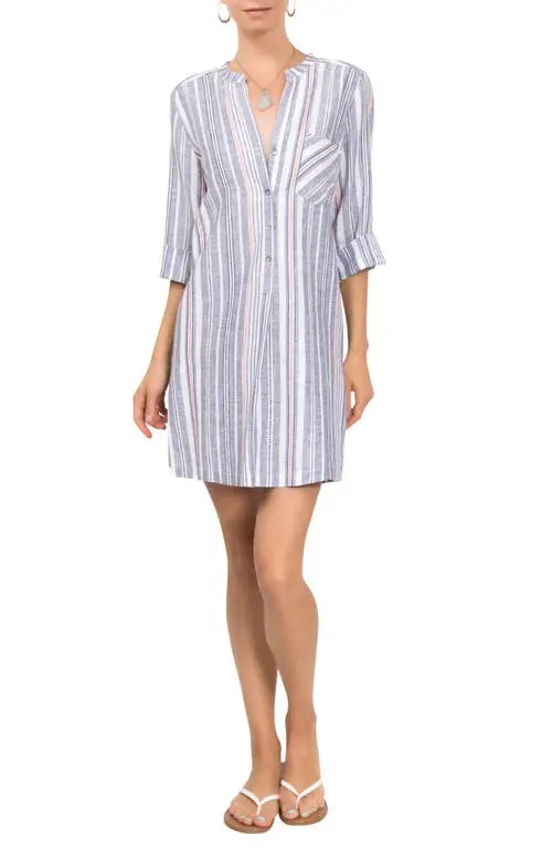 EVERYDAY RITUAL Claudine Cotton Tunic - Chesapeake Stripe