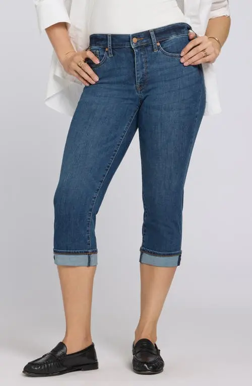 NYDJ Marilyn Roll Cuff Cropped Capri Jeans - Sunset Villa