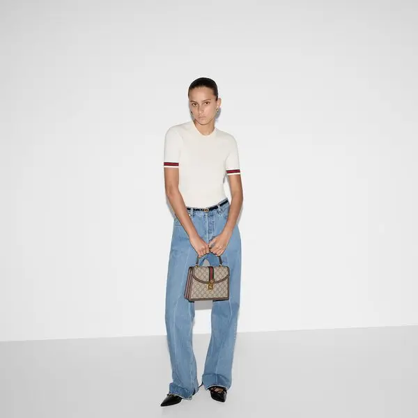 Gucci Ophidia Medium Top Handle Bag