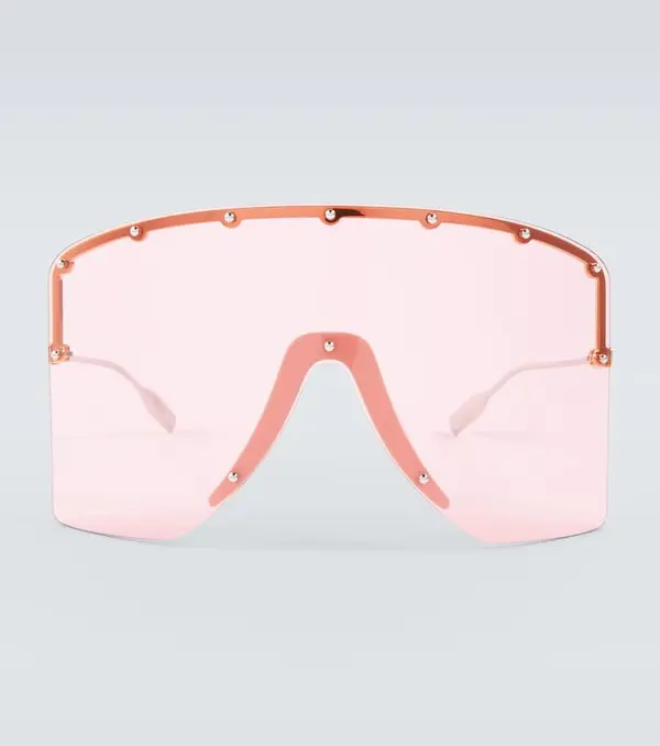 Gucci Mask-frame Sunglasses - Pink