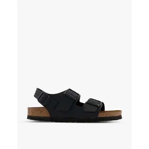 BIRKENSTOCK Milano Buckle-detail Leather Sandals