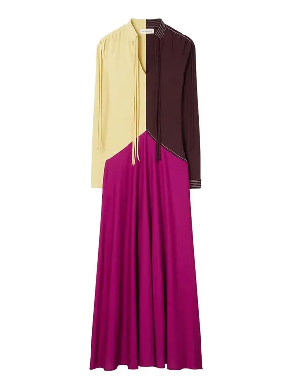 Tory Burch Colorblock Crepe Jersey Dress