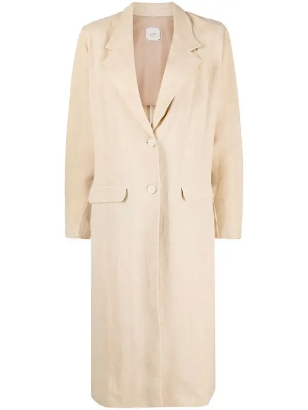 ALYSI Single-breasted Tailored Coat
