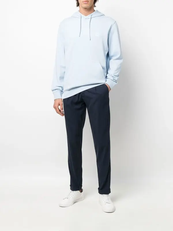 MYTHS Slim-fit Chino Trousers - Blue