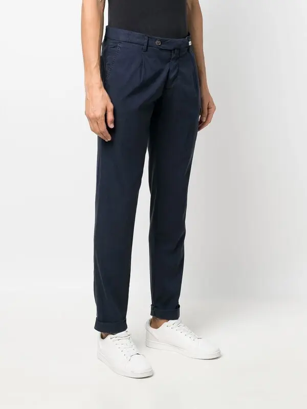 MYTHS Slim-fit Chino Trousers - Blue