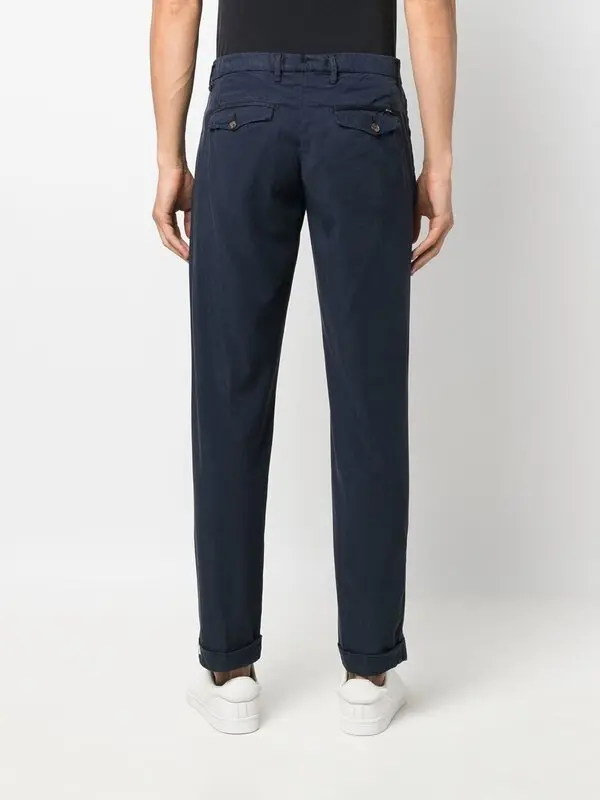 MYTHS Slim-fit Chino Trousers - Blue