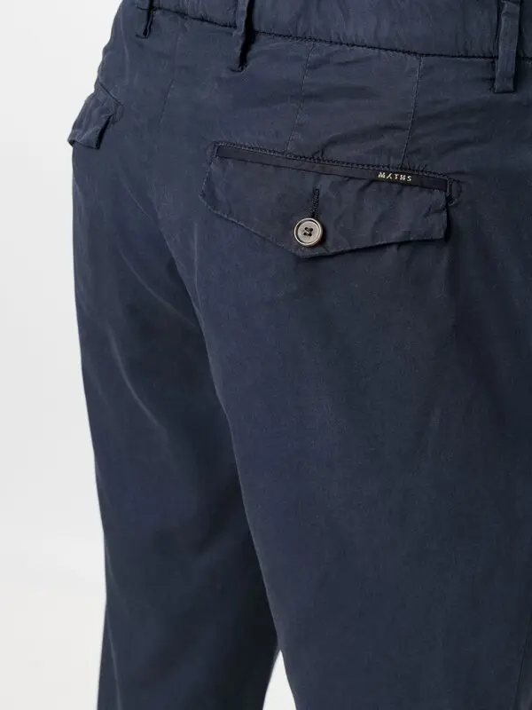 MYTHS Slim-fit Chino Trousers - Blue