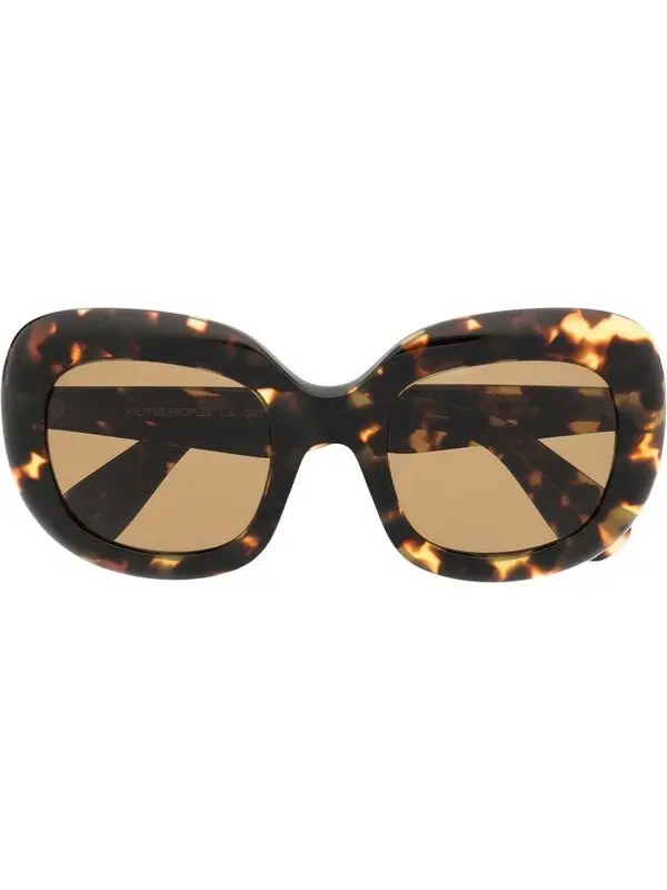 Oliver Spencer Jesson Oversized Sunglasses - Brown