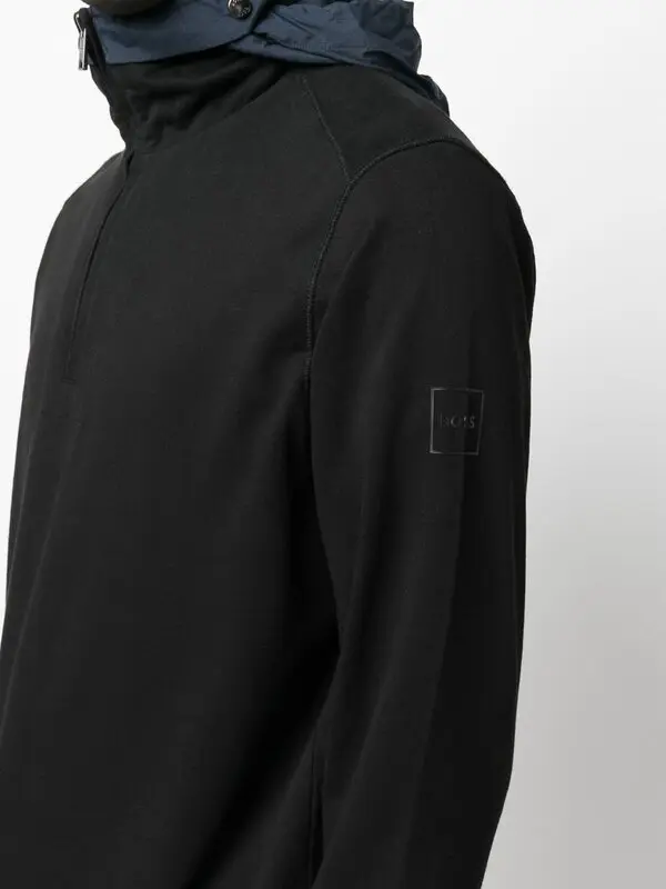BOSS High-neck Hooded Sweatshirt